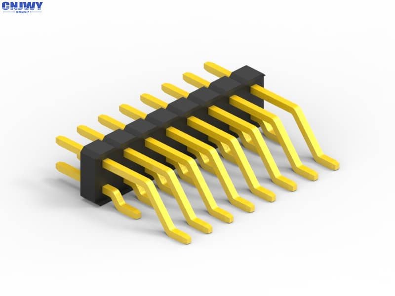 2.54mm Pitch Press Fit connecteur PCB, double rangée électrique Jumper ...